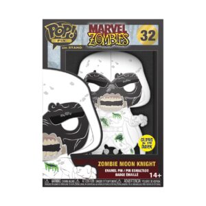 funko pop! pin: marvel zombies: zombie moon knight glow in the dark