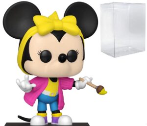 pop disney archives: minnie mouse - totally minnie (1988) funko vinyl figure (bundled with compatible box protector case), multicolored, 3.75 inches