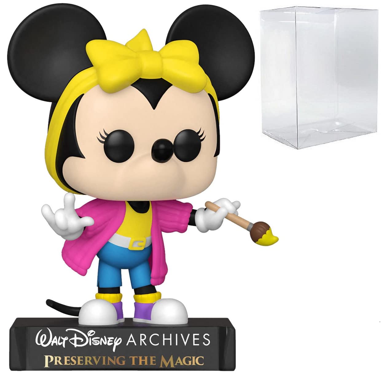 POP Disney Archives: Minnie Mouse - Totally Minnie (1988) Funko Vinyl Figure (Bundled with Compatible Box Protector Case), Multicolored, 3.75 inches