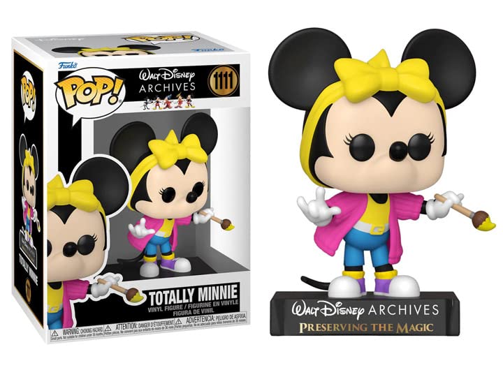 POP Disney Archives: Minnie Mouse - Totally Minnie (1988) Funko Vinyl Figure (Bundled with Compatible Box Protector Case), Multicolored, 3.75 inches