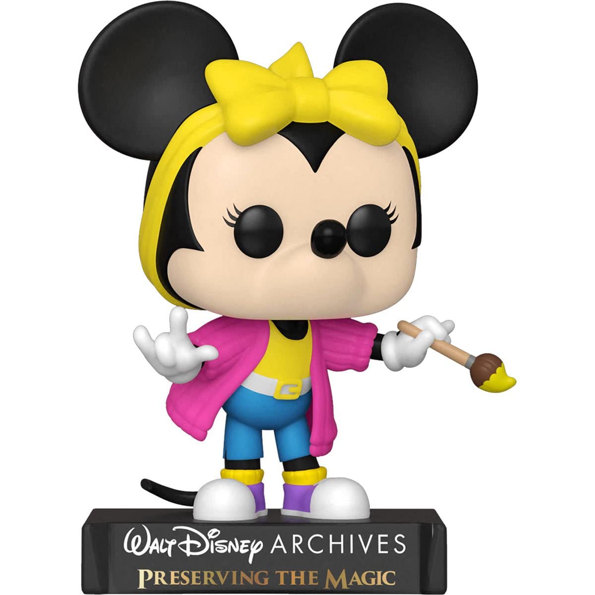 POP Disney Archives: Minnie Mouse - Totally Minnie (1988) Funko Vinyl Figure (Bundled with Compatible Box Protector Case), Multicolored, 3.75 inches