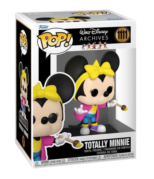 POP Disney Archives: Minnie Mouse - Totally Minnie (1988) Funko Vinyl Figure (Bundled with Compatible Box Protector Case), Multicolored, 3.75 inches