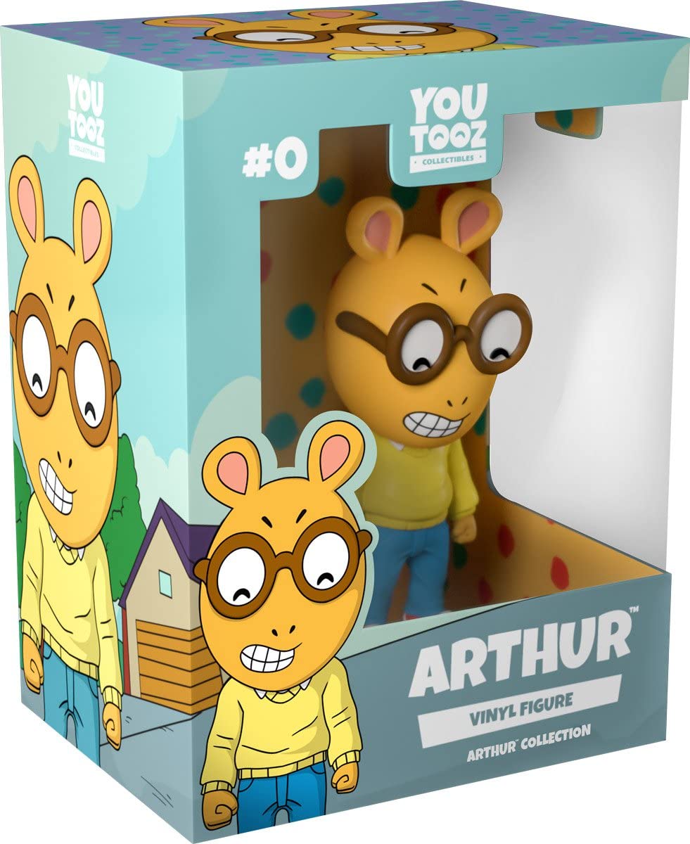 Arthur Vinyl Figure, 4.8" Aardvark Arthur Reed Action Figure - Youtooz Arthur Collection Based on Famous Animated TV Series