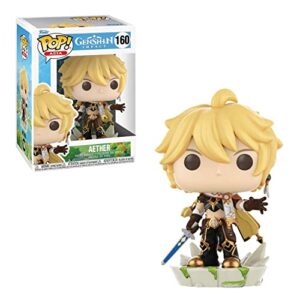 POP Genshin Impact - Aether Funko Vinyl Figure (Bundled with Compatible Box Protector Case), Multicolor, 3.75 inches