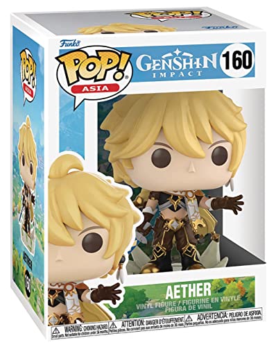 POP Genshin Impact - Aether Funko Vinyl Figure (Bundled with Compatible Box Protector Case), Multicolor, 3.75 inches