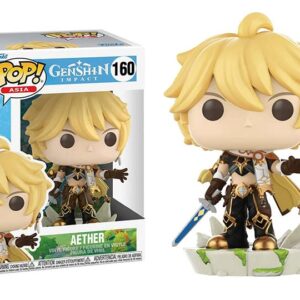 POP Genshin Impact - Aether Funko Vinyl Figure (Bundled with Compatible Box Protector Case), Multicolor, 3.75 inches