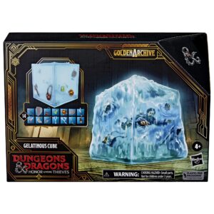 dungeons & dragons hasbro honor among thieves golden archive gelatinous cube collectible figure compatible with 6-inch scale d&d action figures