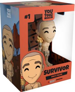 you tooz survivor 4.4" vinyl figure, official licensed collectible survivor rust figurine from video game rust rust collection