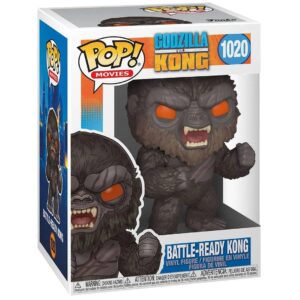 POP King Kong Battle Ready 1020 Movies Godzilla vs Kong Vinyl Figure (Bundled with EcoTek Protector to Protect Display Box)