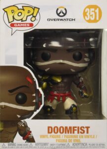 funko pop games: overwatch - doomfist collectible figure, multicolor