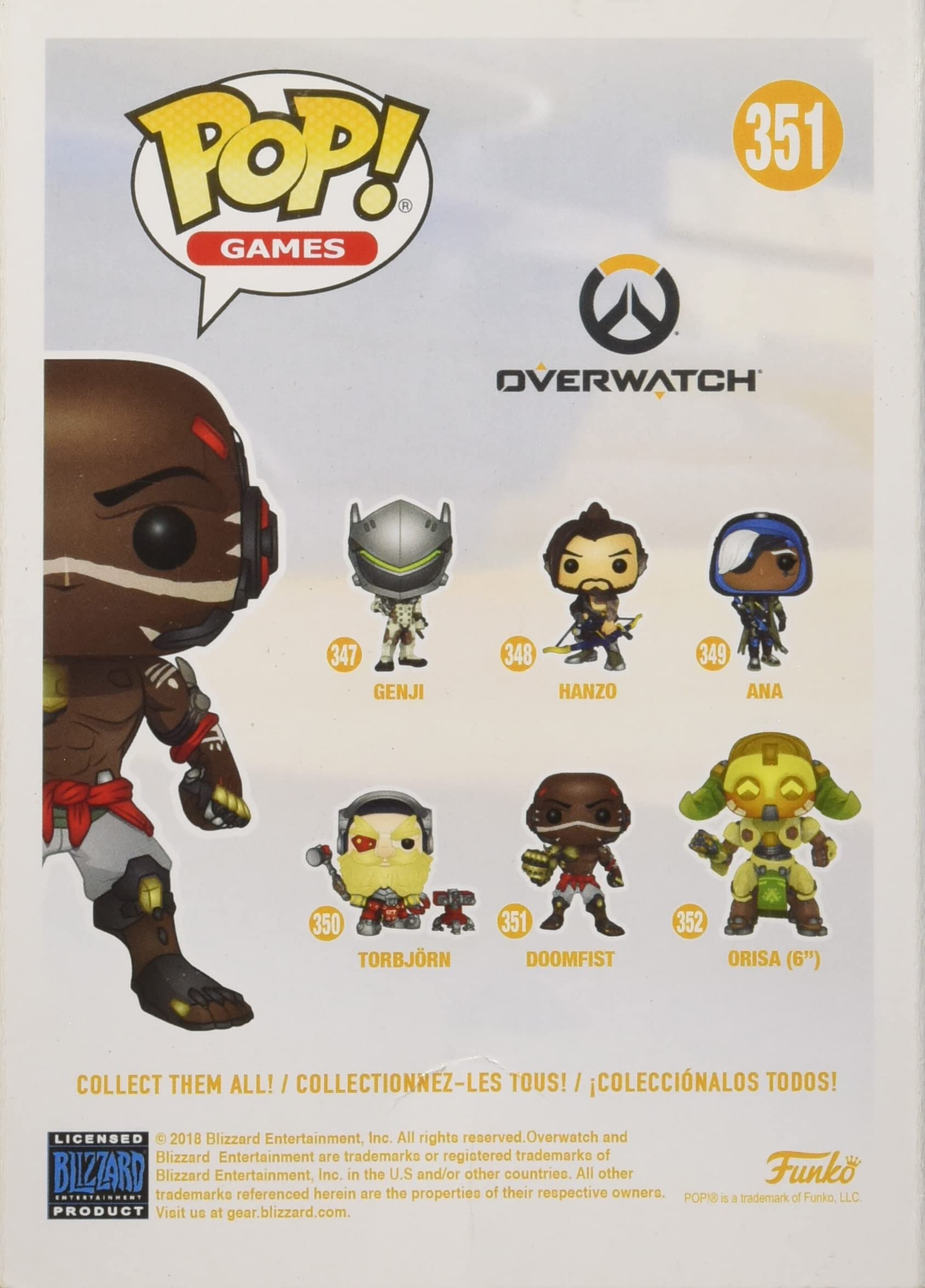 Funko Pop Games: Overwatch - Doomfist Collectible Figure, Multicolor