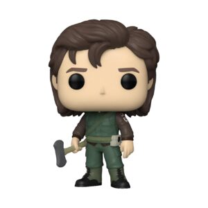 pop [stranger things - hunter steve harrington [season 4] funko vinyl figure (bundled with compatible box protector case), multicolor, 3.75 inches