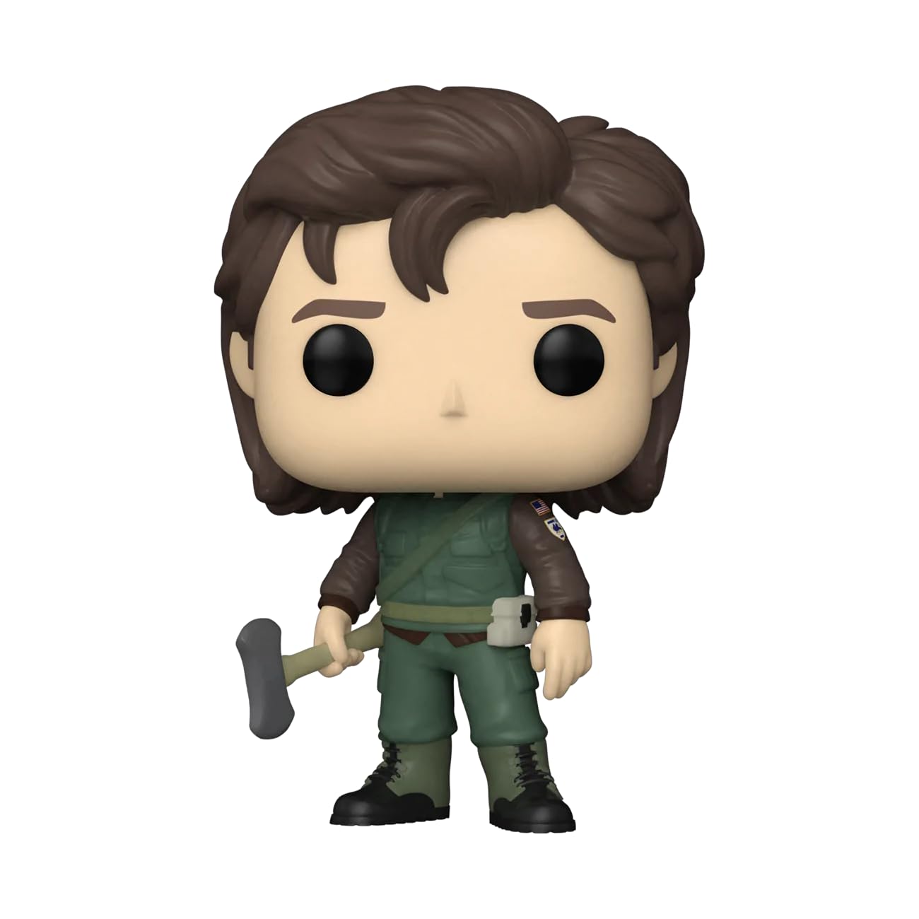 POP [Stranger Things - Hunter Steve Harrington [Season 4] Funko Vinyl Figure (Bundled with Compatible Box Protector Case), Multicolor, 3.75 inches