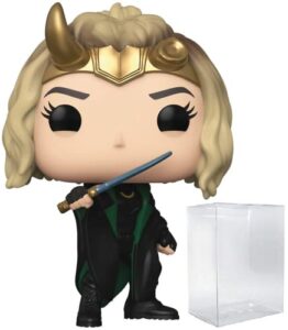 pop marvel: loki - sylvie funko pop! vinyl figure (bundled with compatible pop box protector case), multicolored, 3.75 inches