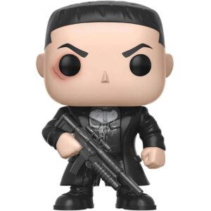 pop marvel: netflix daredevil - punisher (frank castle) funko pop! vinyl figure (bundled with compatible pop box protector case) multicolor 3.75 inches