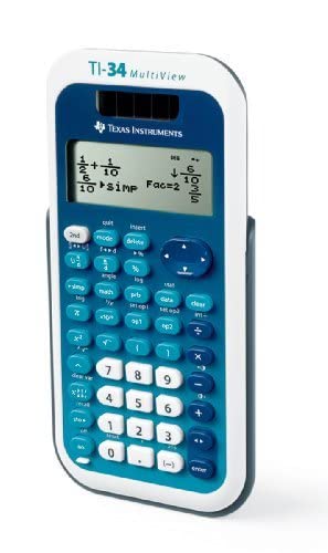 Texas Instruments MultiView TI-34 Scientific Calculator - 4 Line(s) - 16 Character(s) - LCD - Solar, Battery Powered 34MV/TBL/1L1/A