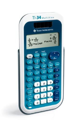 Texas Instruments MultiView TI-34 Scientific Calculator - 4 Line(s) - 16 Character(s) - LCD - Solar, Battery Powered 34MV/TBL/1L1/A