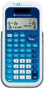 texas instruments multiview ti-34 scientific calculator - 4 line(s) - 16 character(s) - lcd - solar, battery powered 34mv/tbl/1l1/a