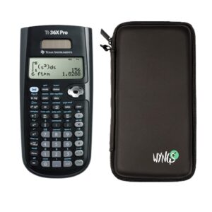 ti 36 x pro engineering scientific calculator + wyngs protective case black