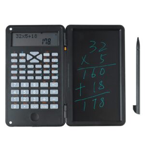 classic scientific calculator,two row lcd display writing tablet sensitive multifunction desk calculator for accounting engineering office school work