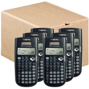 texas instruments scientific calculator-ti-36x pro-16-digit lcd / 6 pack