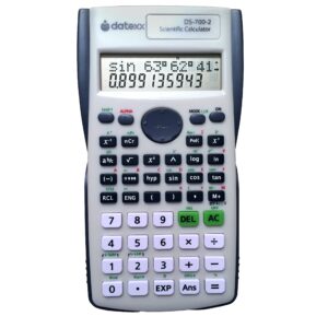 datexx ds-7002 two line scientific calculator, 200 functions for scientific and algebraic calculation