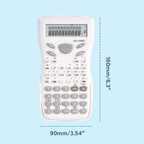 Portable Scientific Calculator 12 Digits Widescreen Multifunctional Exam Tool Students Function Calculator Professionals College Calculator