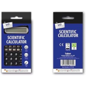 just stationery scientific calculator with folding cover, black