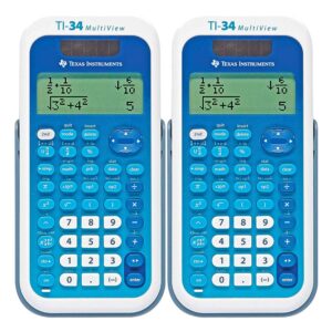 texas instruments ti-34 multiview scientific calculator 2-pack