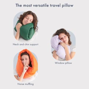 Huzi Infinity Pillow - Travel Neck Pillow - Versatile Soft 360 Support Scarf - Machine Washable - Home Travel Flight Road Trips (Navy)