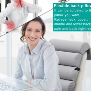 GIVANLEE Back Support Pillow for Office Chair,Computer/Desk Chair/Couch,Lumbar Support Pillow Adjustable for Chair,Patented 6-fold semi-circular Back Cushion Hanging on Office Chair,Soft