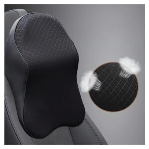 car seat headrest neck rest cushions - 2023 new ergonomic 3d memory foam car neck pillow with removable cover, car neck ＆ head support rest pillow, head rest for office chair neck support (black)