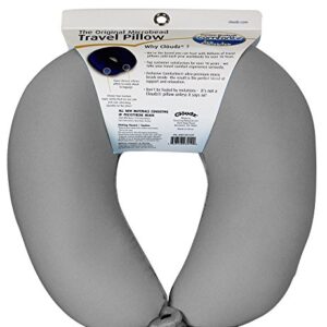 Cloudz Microbead Travel Neck Pillow - Grey