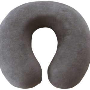 TravelMate Memory Foam Neck Pillow - Adjustable Thickness for Best Comfort, Grey