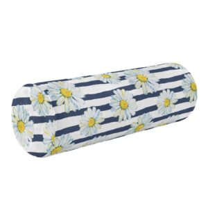 vnurnrn summer flowers neck support pillow round neck roll bolster cylinder pillow cervical pillows body pillow for leg knee back head support for camp study work men