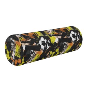 vnurnrn color football ink neck support pillow round neck roll bolster cylinder pillow cervical pillows leg pillow for leg knee back head support for camp study work men