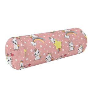 vnurnrn unicorns neck support pillow round neck roll bolster cylinder pillow cervical pillows knee pillow for leg knee back head support for camp study work men