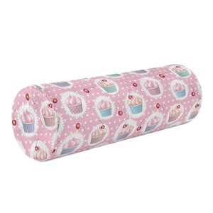 vnurnrn cupcakes cherry neck support pillow round neck roll bolster cylinder pillow cervical pillows travel pillow for leg knee back head support for adults bedroom camp work