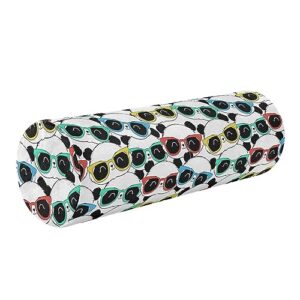 vnurnrn panda glasses neck support pillow round neck roll bolster cylinder pillow cervical pillows neck roll pillow for leg knee back head support for gifts camp study work