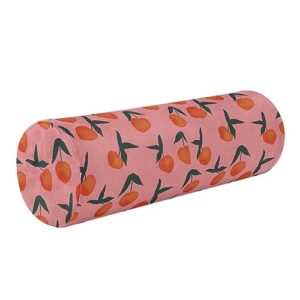 vnurnrn pink peach neck support pillow round neck roll bolster cylinder pillow cervical pillows leg pillow for leg knee back head support for camp work women men traveling