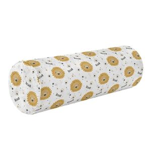 vnurnrn cute lion neck support pillow round neck roll bolster cylinder pillow cervical pillows body pillow for leg knee back head support for work women men traveling headrest