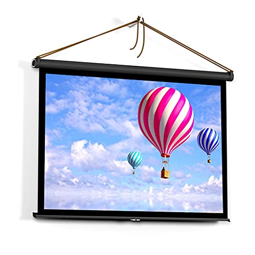 Projector Screen 50 inch Pull Up Folding Projecting Screen Home Theater for DLP Projector Handheld Projector 4:3