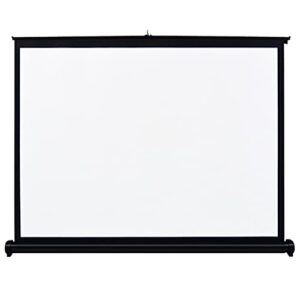 Projector Screen 50 inch Pull Up Folding Projecting Screen Home Theater for DLP Projector Handheld Projector 4:3