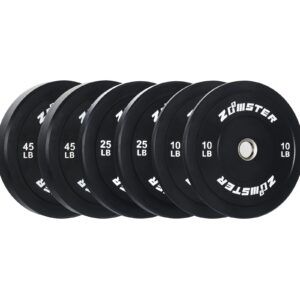 10lb 25lb 45lb bumper plate olympic weight plate bumper weight plate with steel insert (160lb weight set)