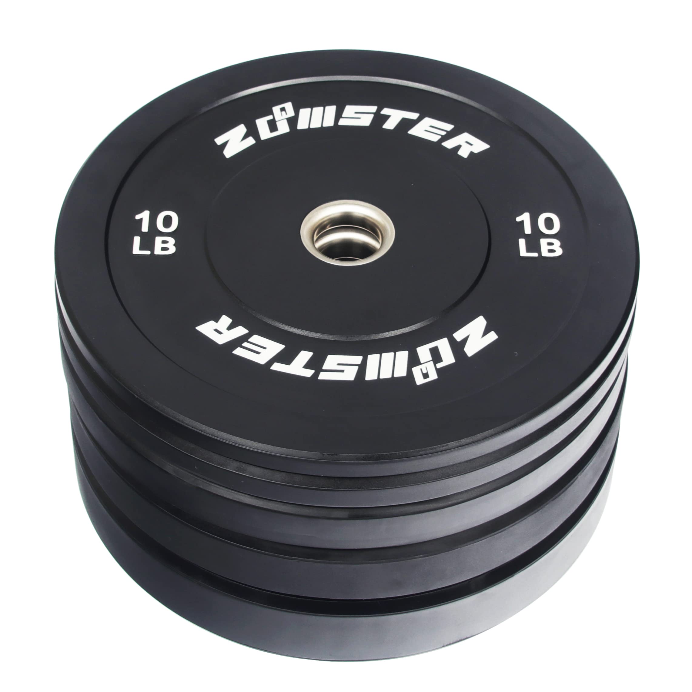 10LB 25LB 45LB Bumper Plate Olympic Weight Plate Bumper Weight Plate with Steel Insert (160LB Weight Set)