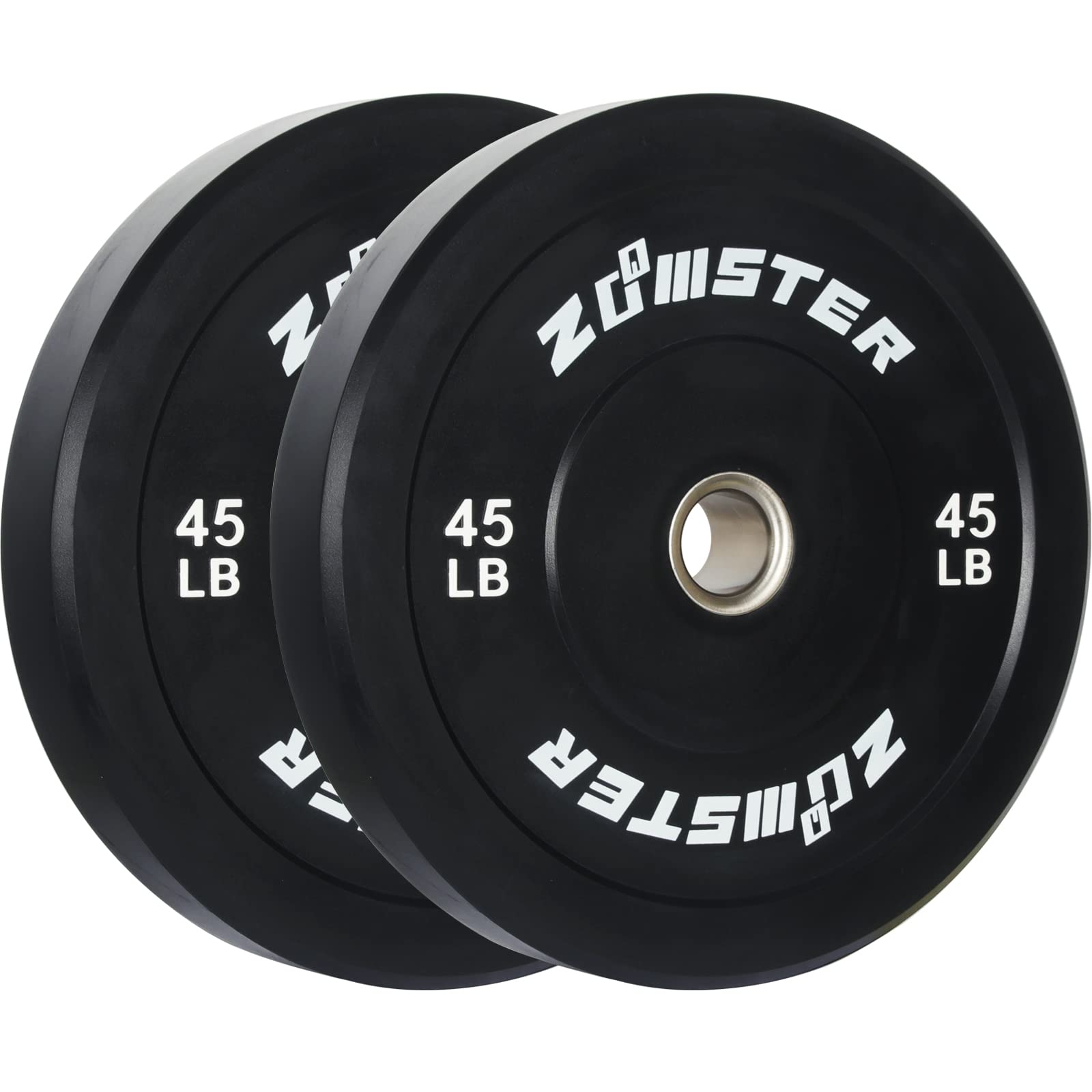 10LB 25LB 45LB Bumper Plate Olympic Weight Plate Bumper Weight Plate with Steel Insert (160LB Weight Set)