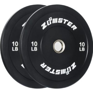 10LB 25LB 45LB Bumper Plate Olympic Weight Plate Bumper Weight Plate with Steel Insert (160LB Weight Set)