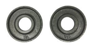 ivanko (om-1.25) cast-iron, machined olympic plate grey 1.25 lbs (pair)