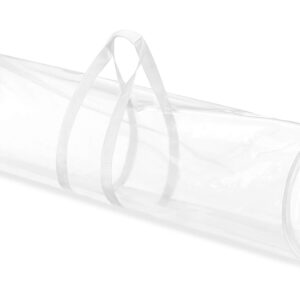 Whitmor Gift Wrap Organizer 41 Inch, Clear/White