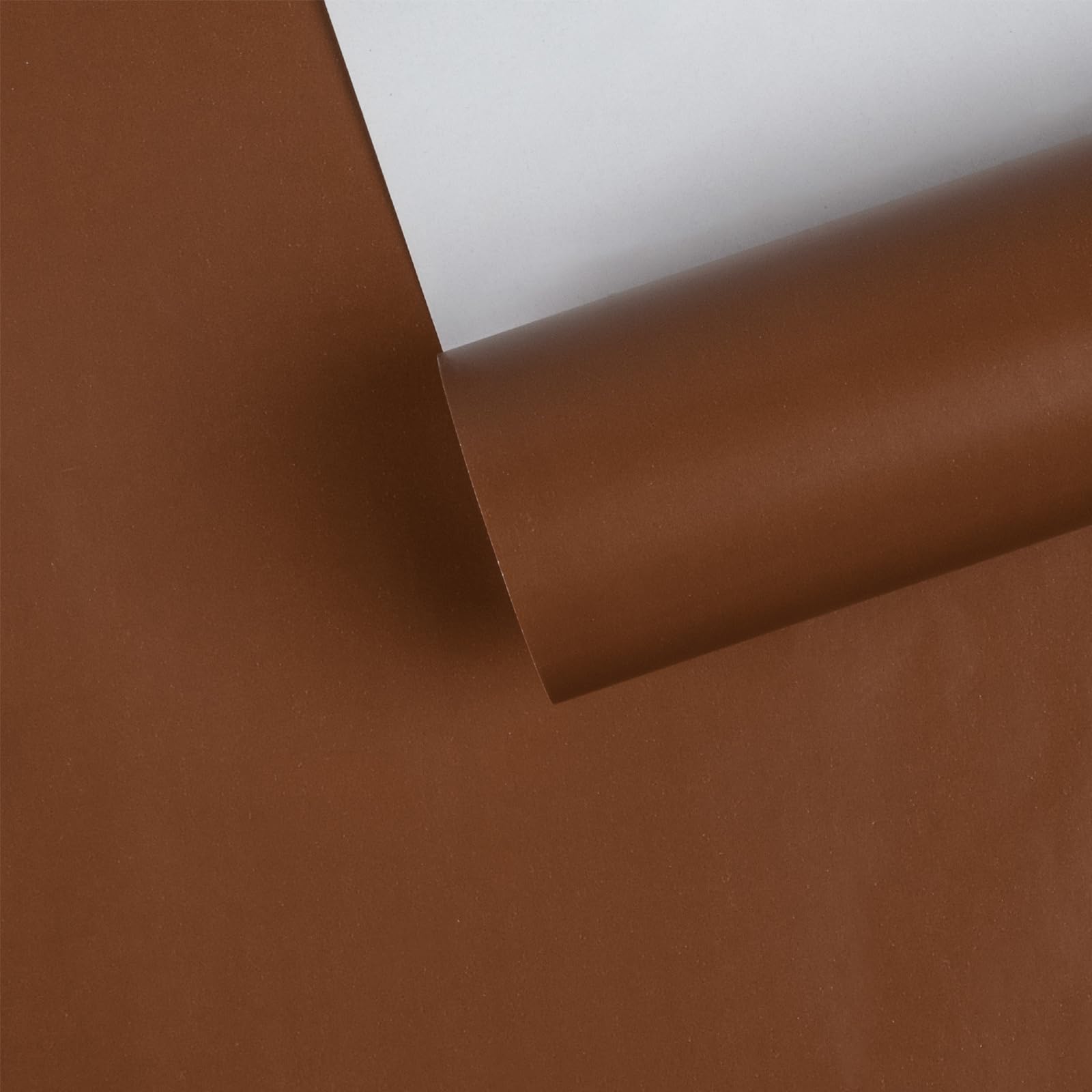 RUSPEPA Chocolate Brown Wrapping Paper Solid Color - Mini Roll - for Christmas, Wedding, Birthday, Shower, Congrats, and Holiday - 17.5 Inches X 32.8 Feet